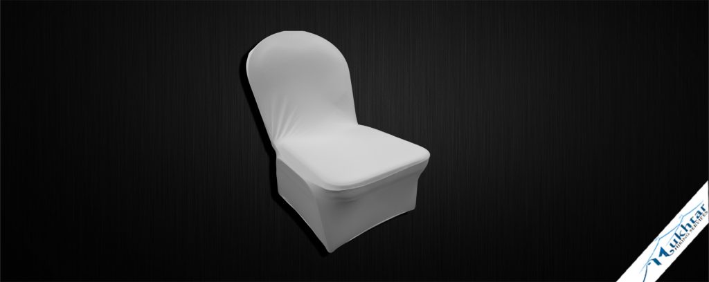 White Conference Chaircover - Mukhtar Hiring Service